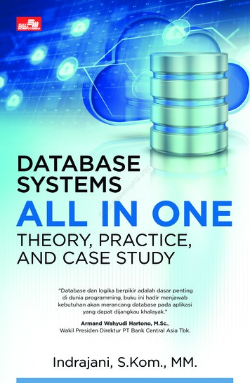 Jual Buku Database Systems All In One Theory, Practice, And Case Study ...